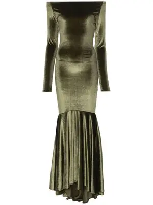 ATU BODY COUTURE Off-shoulder Gown - Green