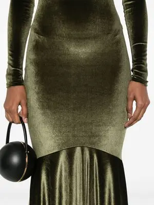 ATU BODY COUTURE Off-shoulder Gown - Green