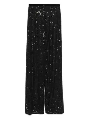 ATU BODY COUTURE Sequinned Palazzo Trousers