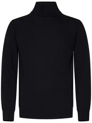 FRANZESE COLLECTION Roll Neck Sweater - Black