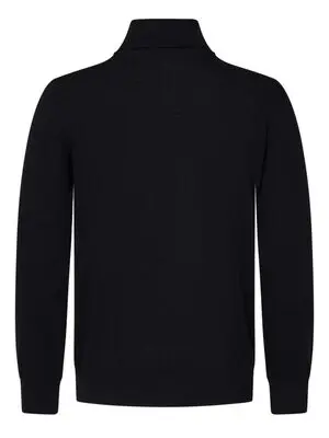 FRANZESE COLLECTION Roll Neck Sweater - Black