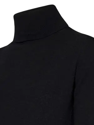 FRANZESE COLLECTION Roll Neck Sweater - Black