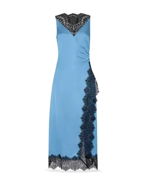 Whistles Iris Lace Wrap Dress