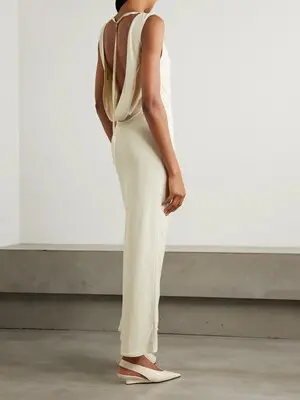 ST. AGNI Draped Lenzing™ Lyocell And Ecovero™-blend Maxi Dress