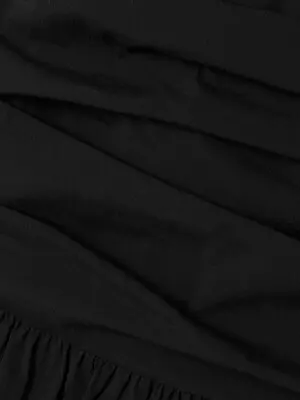 ST. AGNI Strapless Crinkled Cotton-blend Maxi Dress With Tie-back