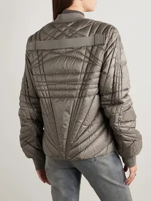 Rick Owens Moncler + Megapenta Quilted Jacket - Brown