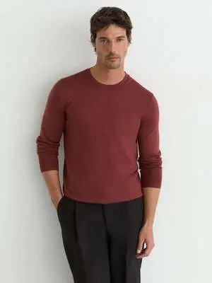 REISS Wessex Merino Wool Crew Neck Jumper
