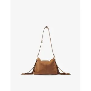 Maje Mini Suede Shoulder Bag - Bruns