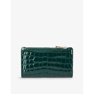ASPINAL OF LONDON Mayfair Logo-plaque Leather Wallet - Evergreen