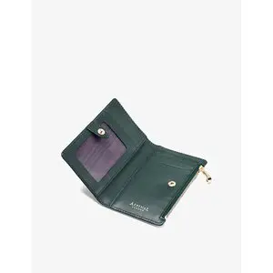 ASPINAL OF LONDON Mayfair Logo-plaque Leather Wallet - Evergreen