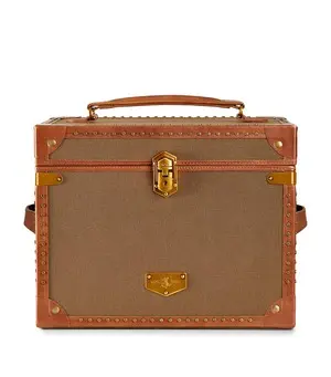 Wolf Vegan Leather Ida Trunk Jewellery Box - Green