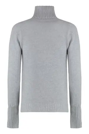 THE (ALPHABET) Cashmere Turtleneck Pullover - Grey