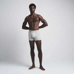 SKIMS 3" Boxer Brief 5 Pack | Black | Small | Cotton - Heather Multi