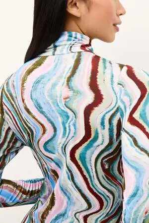 MARIE OLIVER Paxton Turtleneck Dress - Agate Stone