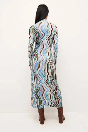 MARIE OLIVER Paxton Turtleneck Dress - Agate Stone