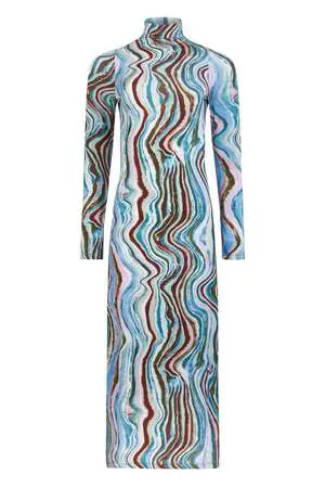 MARIE OLIVER Paxton Turtleneck Dress - Agate Stone