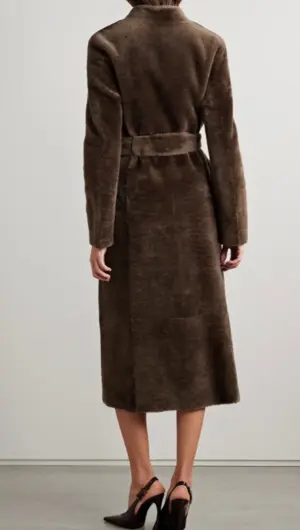 SALON 1884 Henning Belted Shearling Coat