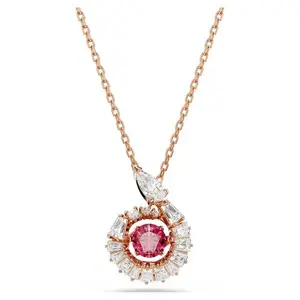 SWAROVSKI Twisted Pendant With Crystal Pearl - Red