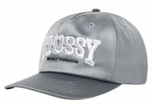 StÜssy Mid Depth Burly Threads Snapback - Grey