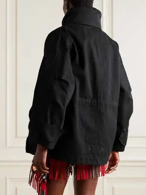 Burberry Layered Hooded Cotton-canvas Coat