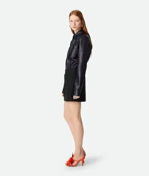 Bottega Veneta Double Cotton Skirt - Black