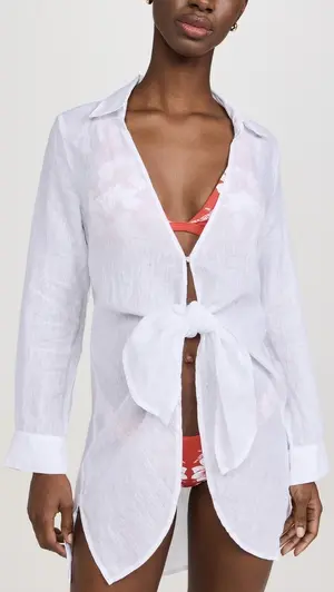 PQ SWIM Millie Tie Cover Up - White