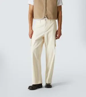 Our Legacy Mount Striped Cotton Cargo Pants - Beige