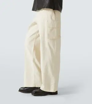 Our Legacy Mount Striped Cotton Cargo Pants - Beige