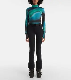 Aztech Mountain Next To Skin Printed Ski Top - Green