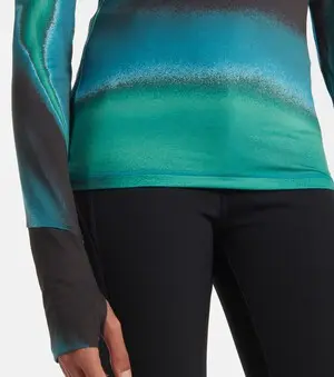 Aztech Mountain Next To Skin Printed Ski Top - Green