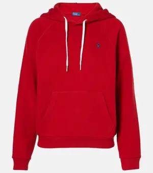 Polo Ralph Lauren Cotton-blend Fleece Hoodie - Red
