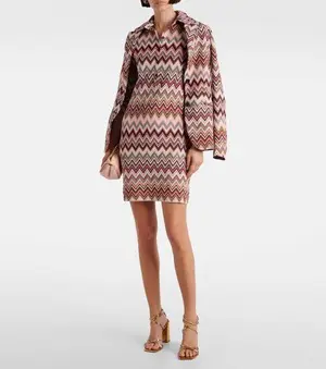 Missoni Cotton-blend Minidress - Multicoloured