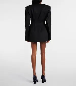 Wardrobe.NYC Twill Blazer Dress - Black