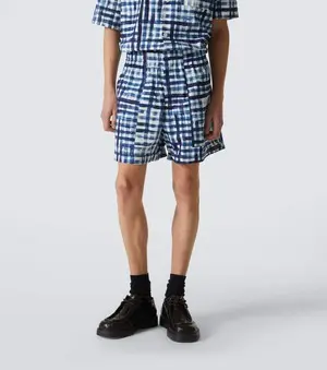 Bottega Veneta Gingham Bermuda Shorts