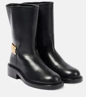 Victoria Beckham Leather Ankle Boots