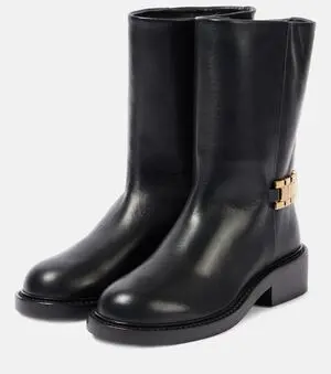 Victoria Beckham Leather Ankle Boots