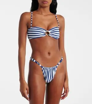 BANANHOT Diane Striped Bikini Top