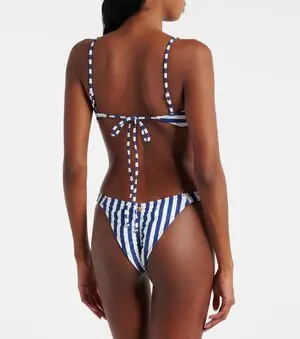 BANANHOT Diane Striped Bikini Top