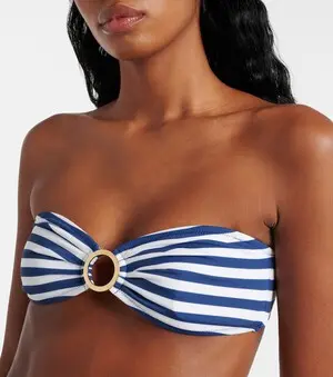 BANANHOT Diane Striped Bikini Top
