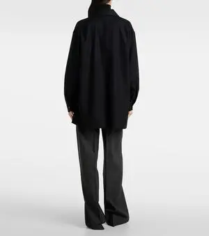 THE ROW Komako Wool And Cashmere Shirt - Black