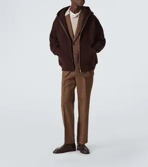 Auralee Oversized Wool Pile Hoodie