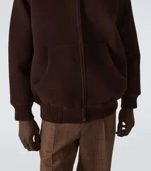 Auralee Oversized Wool Pile Hoodie