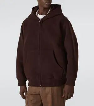 Auralee Oversized Wool Pile Hoodie