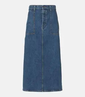 Khaite - Khaite Genevieve Denim Maxi Skirt