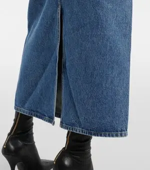 Khaite Genevieve Denim Maxi Skirt