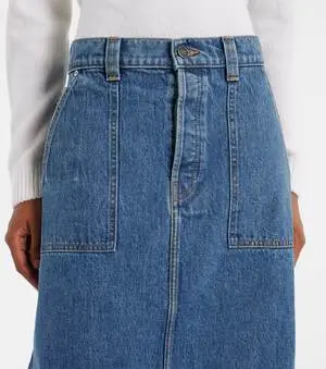 Khaite - Khaite Genevieve Denim Maxi Skirt