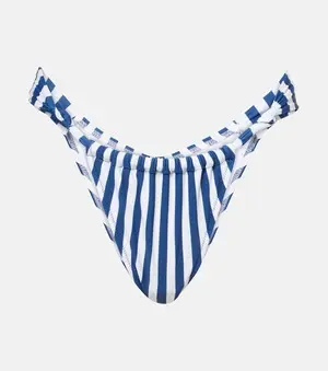 BANANHOT Rose Striped Bikini Bottom - Blue