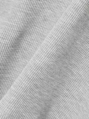 Eterne Waffle-knit Stretch Cotton And Modal-blend T-shirt - Gray