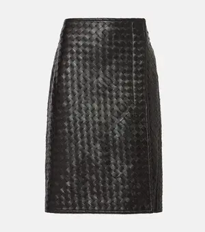 Bottega Veneta Leather Skirts