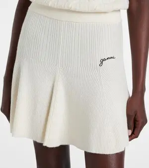 GANNI Wool And Cashmere Miniskirt